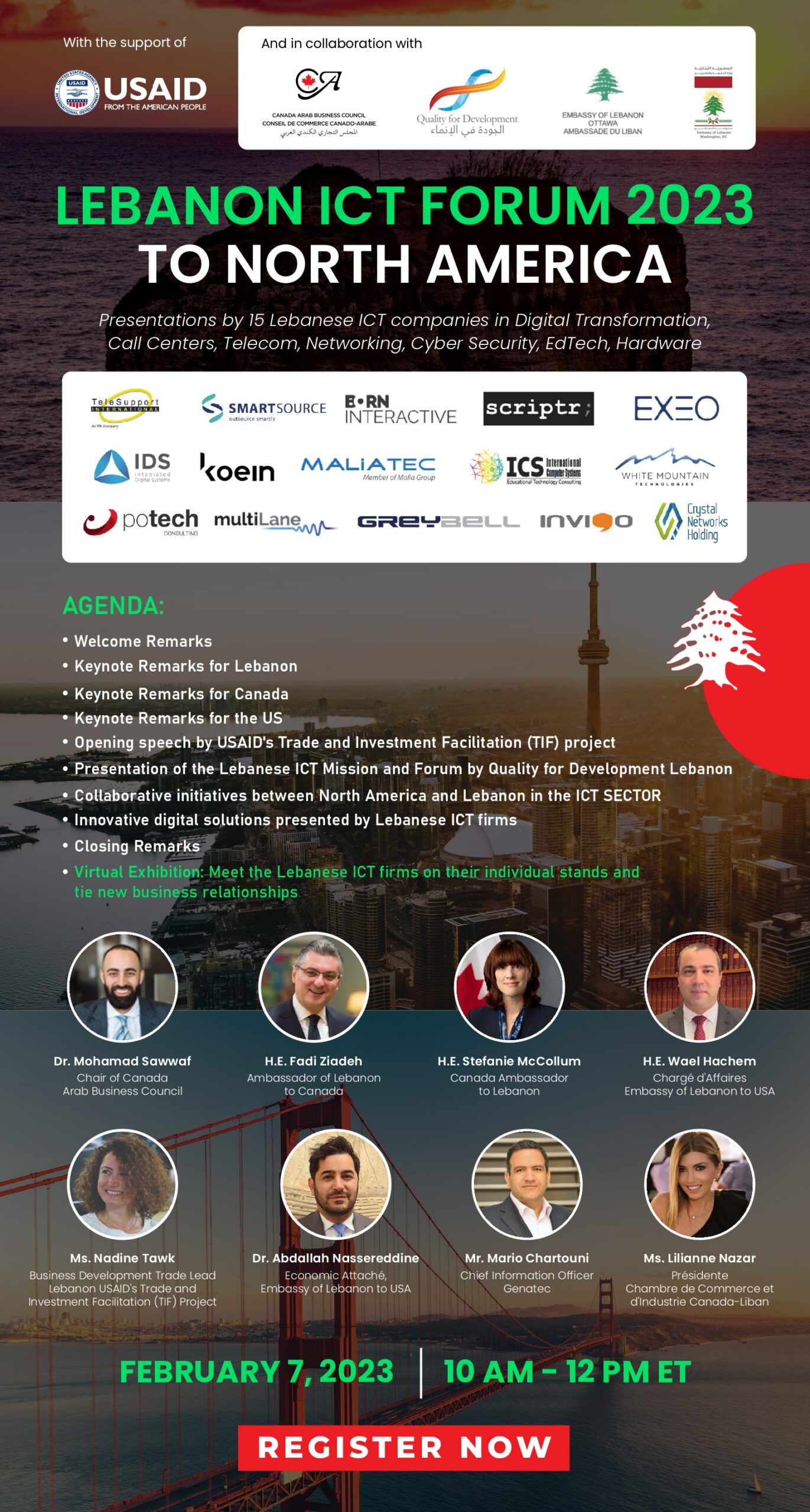 Lebanon ICT Forum 2023 to North America - 7th February - c-abc